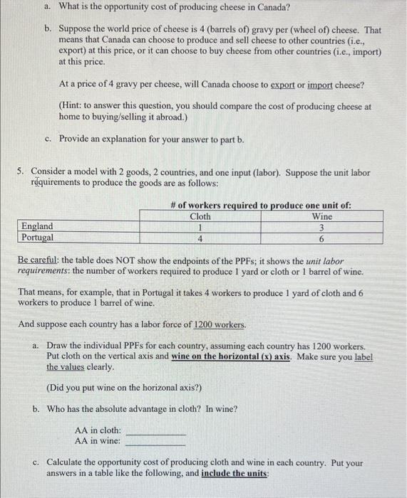 Solved 3. Provide an equation for the following linear PPF, | Chegg.com