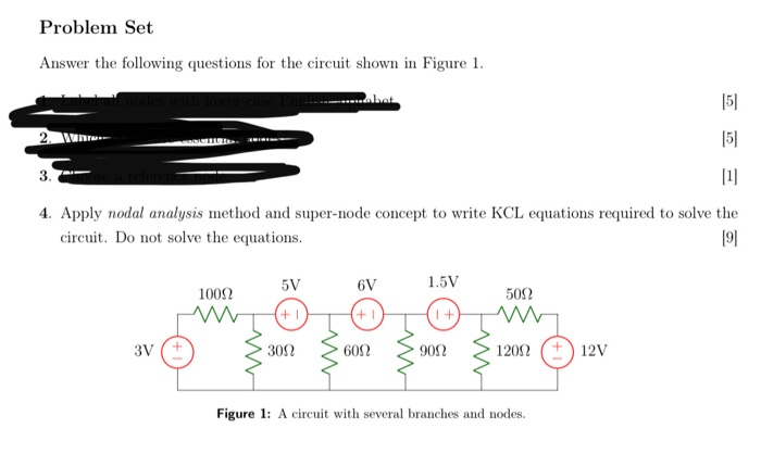Solved Problem Set Answer the following questions for the | Chegg.com