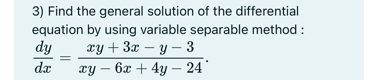 Solved Find the general solution of the differential | Chegg.com