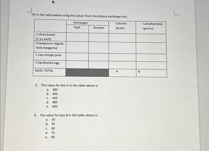 Solved Fill in the table below using the values from the | Chegg.com