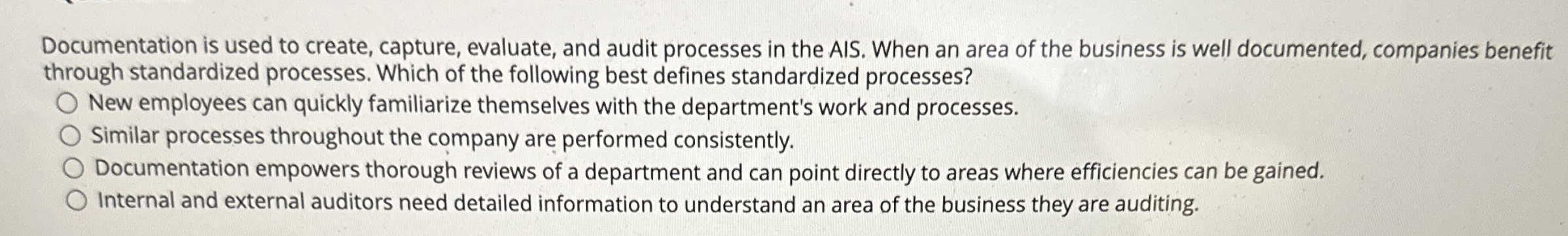 Solved Documentation is used to create, capture, evaluate, | Chegg.com