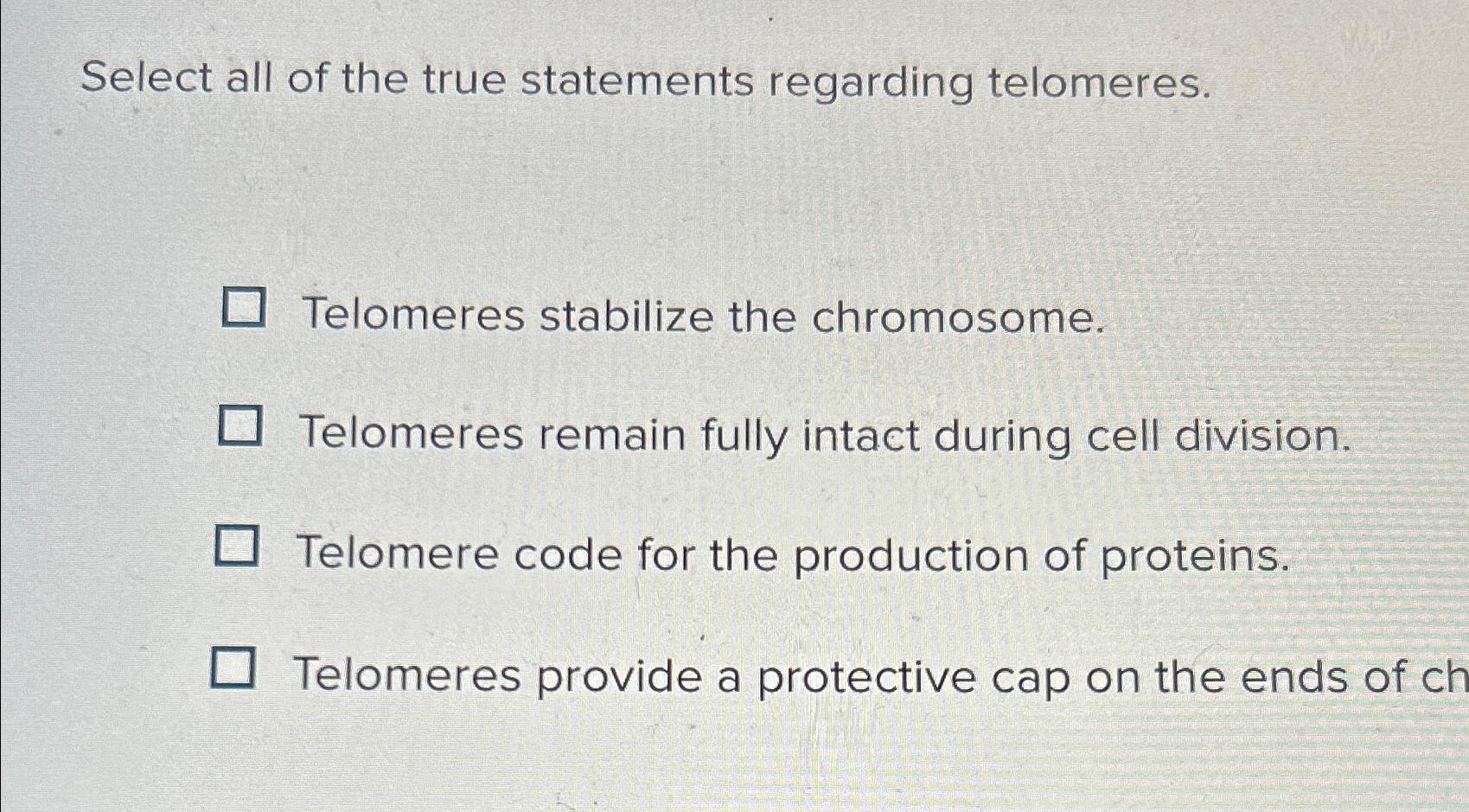 Solved Select all of the true statements regarding | Chegg.com