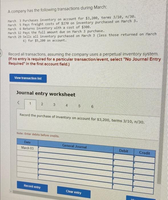 Solved A company has the following transactions during | Chegg.com