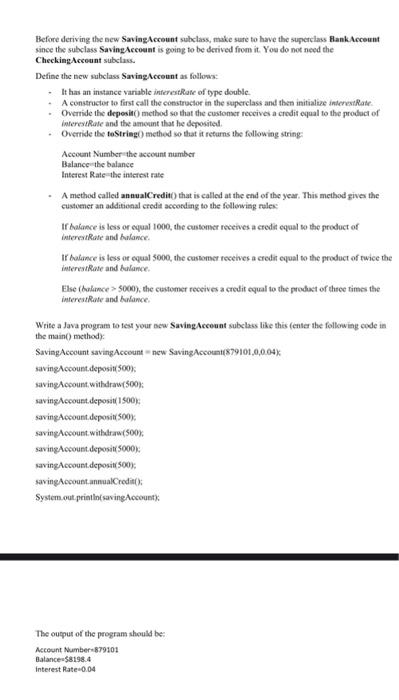 Solved Consider the class hierarchy used in Chapter 9 Part | Chegg.com