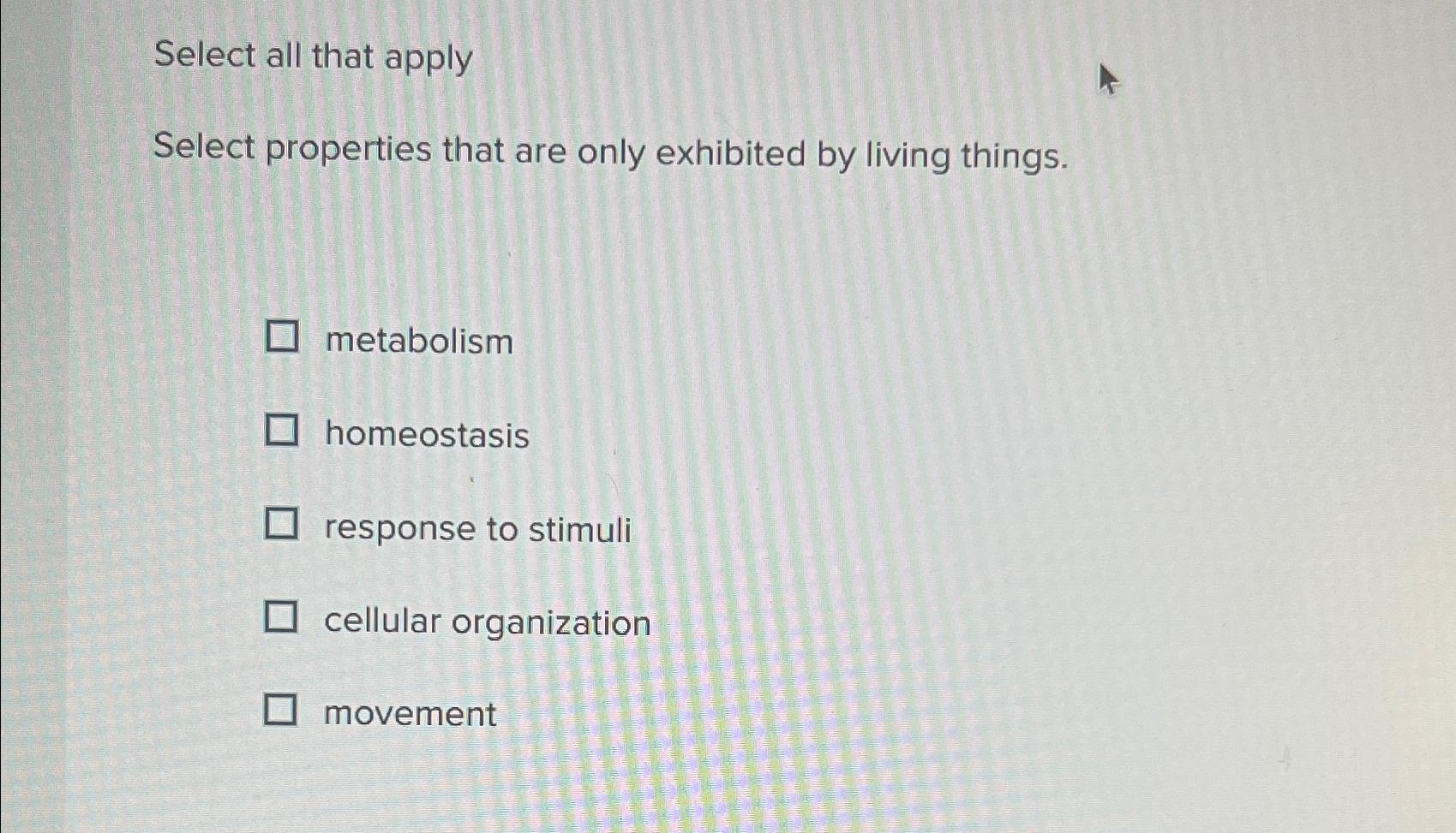 Solved Select all that applySelect properties that are only | Chegg.com