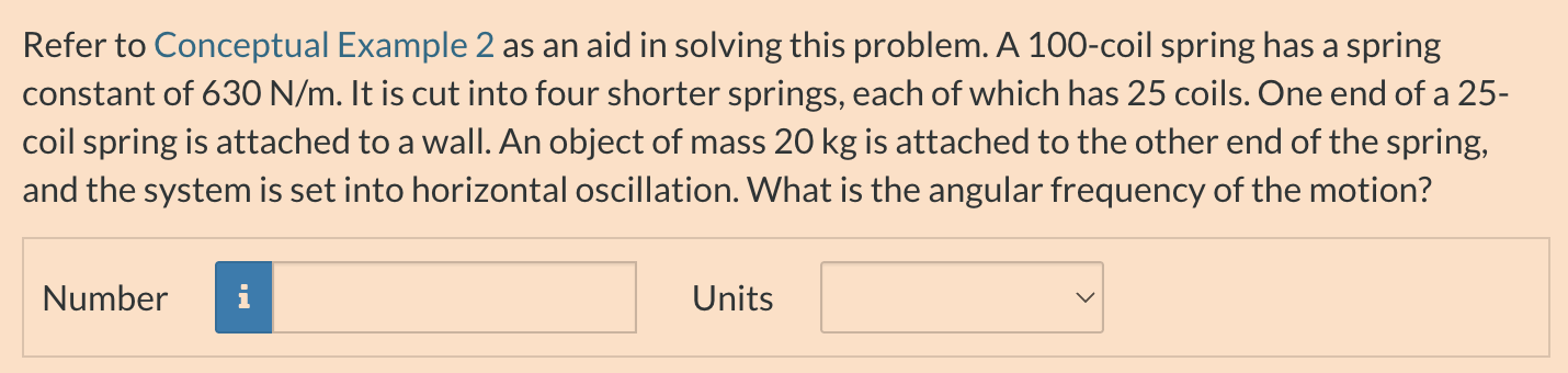Solved Refer to Conceptual Example 2 ﻿as an aid in solving | Chegg.com