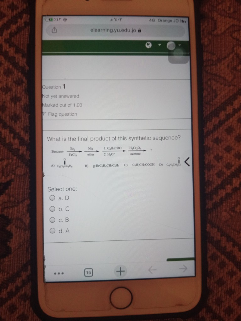 Solved ET 1. 40 Orange JO. elearning.yu.edu.jo Question 1 | Chegg.com