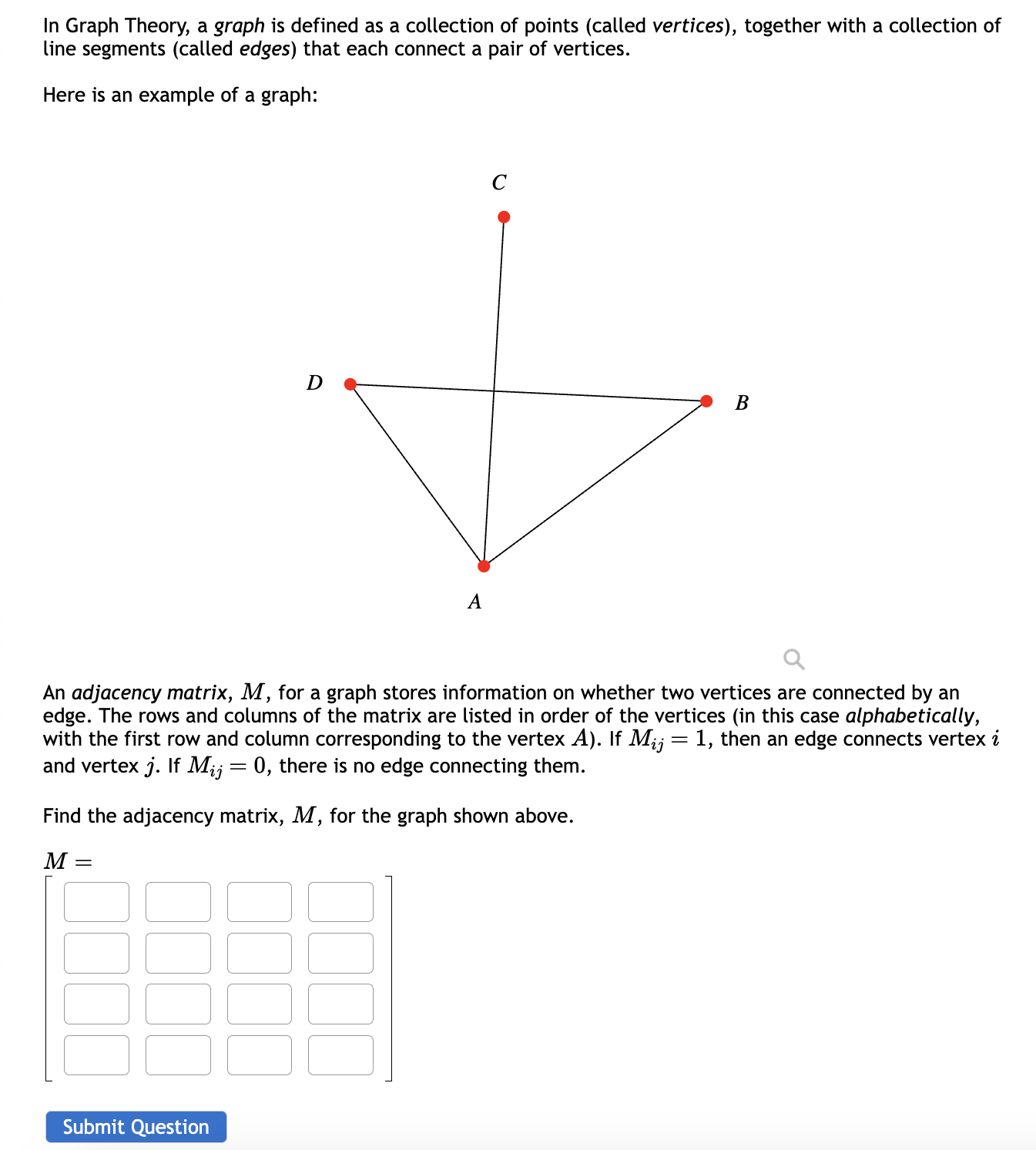 Solved In ﻿Graph Theory, a graph is ﻿defined as ﻿a | Chegg.com