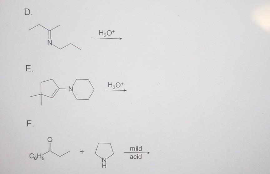 Solved H2O+ F. mild Co HS acid Ph3P Ph3P OCH3 J. HO CN | Chegg.com