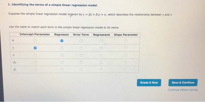 Solved 1. Identifying the terms of a simple linear | Chegg.com