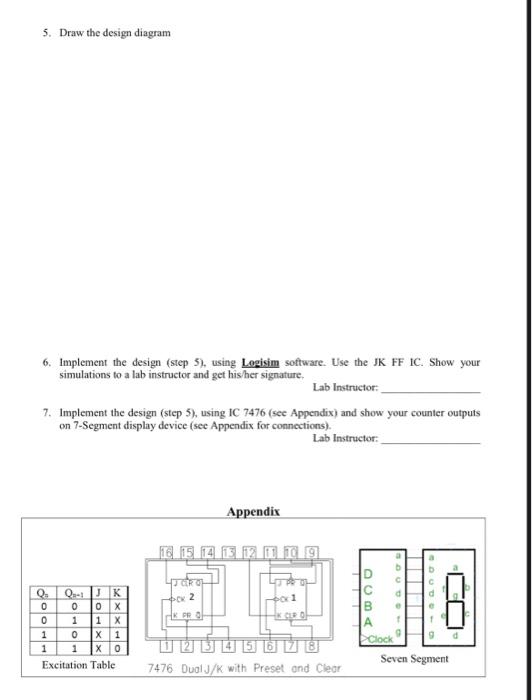 Solved Design Problem: Using JK-FF, design a 3-bit counter | Chegg.com