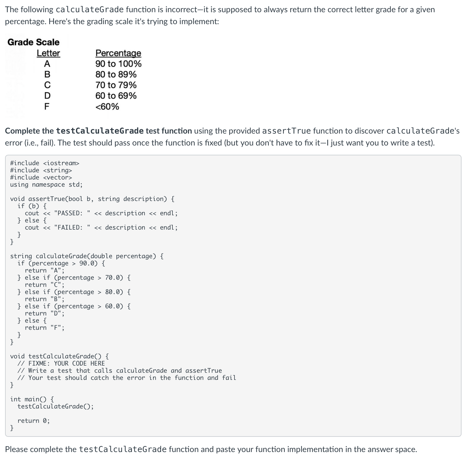 Solved In c++ ﻿please, Thank you | Chegg.com