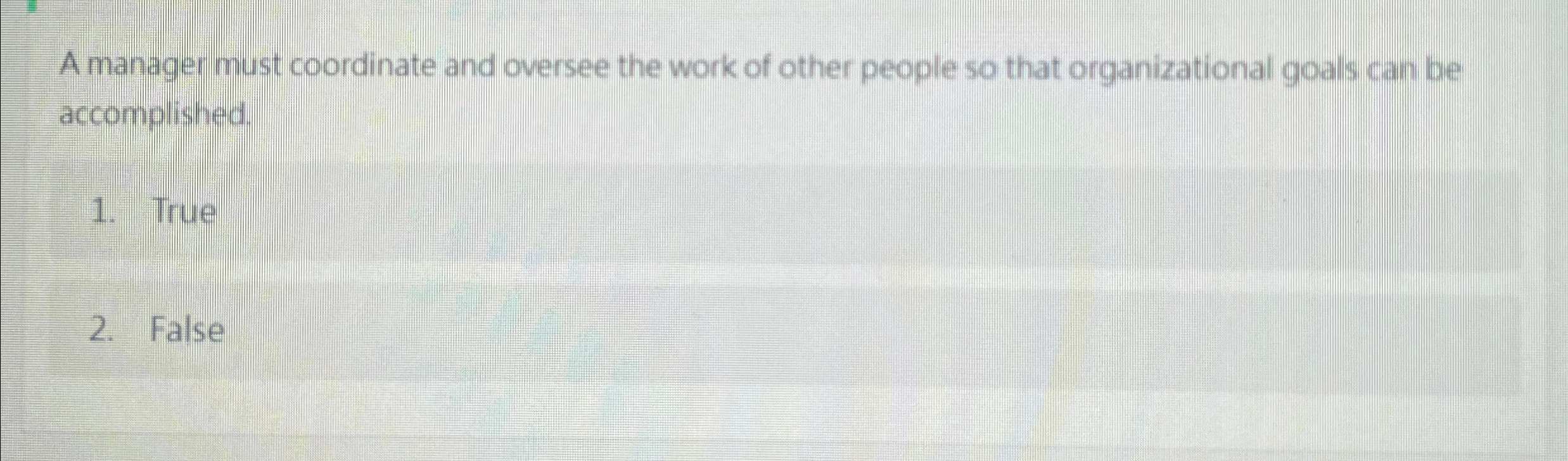 Solved A manager must coordinate and oversee the work of | Chegg.com