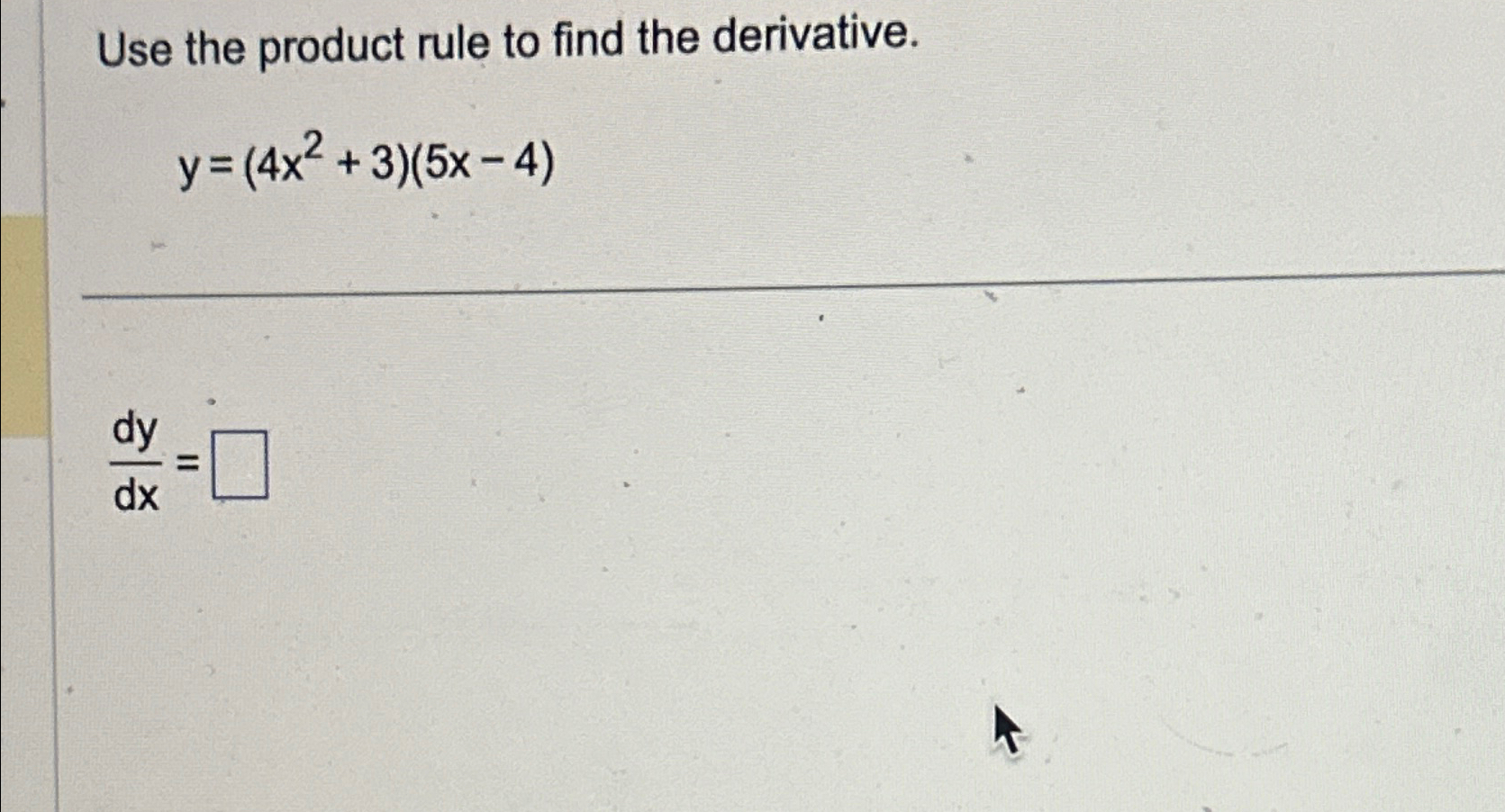 Solved Use the product rule to find the | Chegg.com