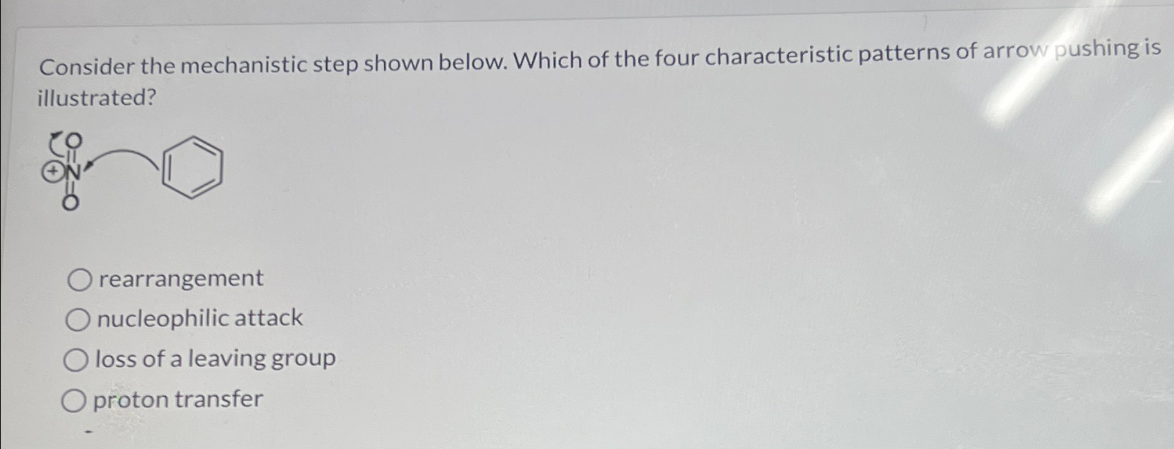 Solved Consider the mechanistic step shown below. Which of | Chegg.com