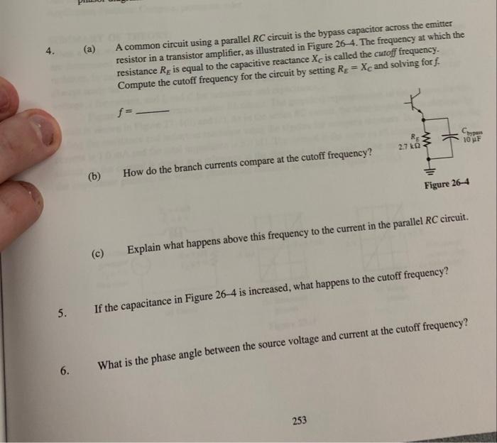 Solved (a ) A common circuit using a parallel RC circuit is | Chegg.com