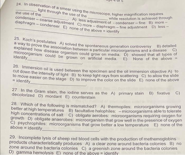 Solved 2-29 all of those answers plz. No explanation needed, | Chegg.com