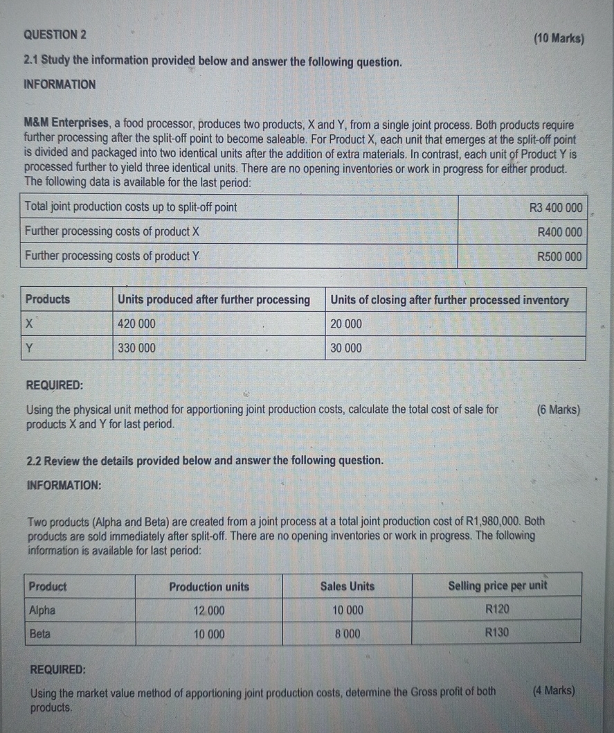 Solved Nephune Limted uses a technologicatly advanced | Chegg.com