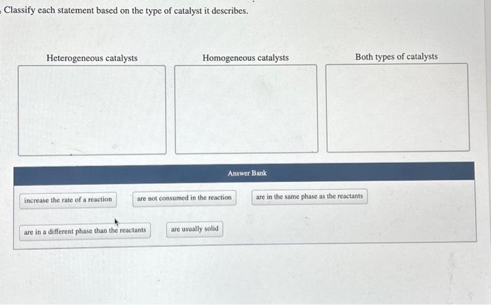 Solved - Classify each statement based on the type of | Chegg.com