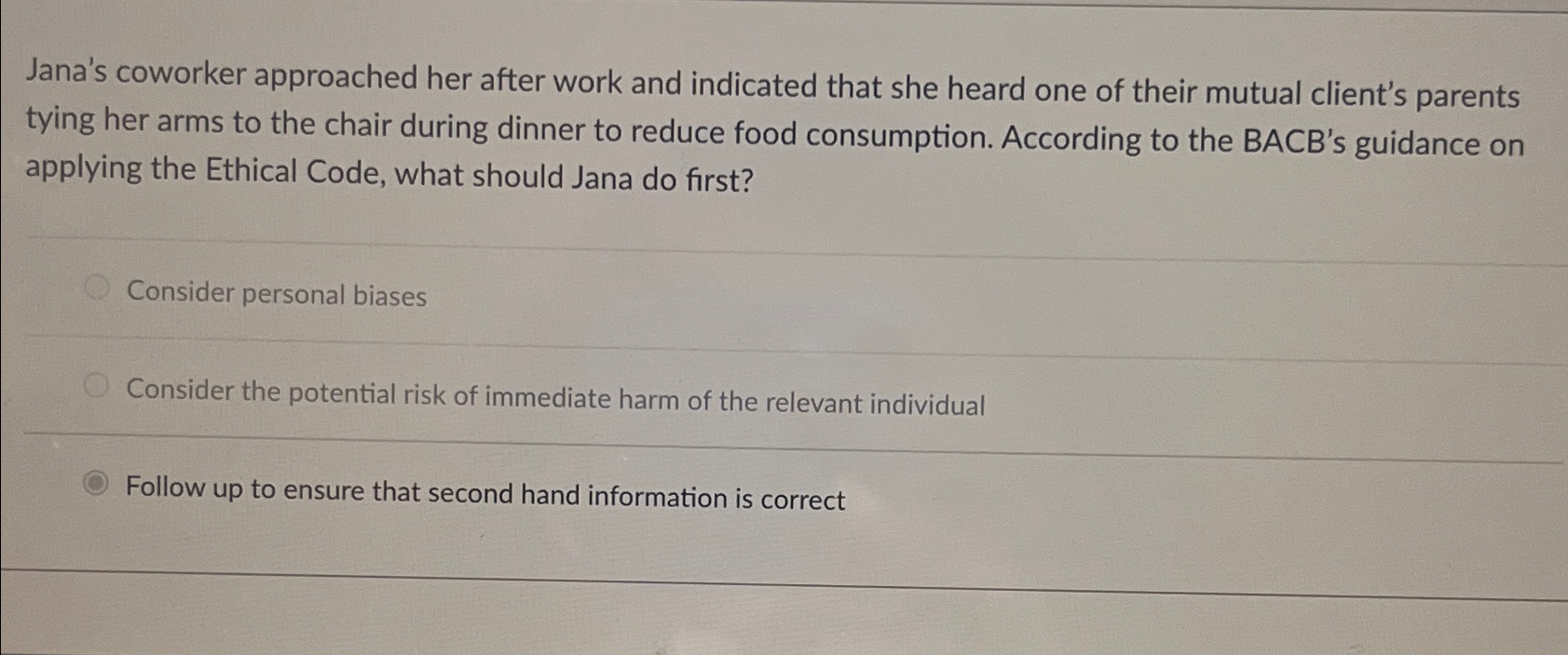Solved Jana's coworker approached her after work and | Chegg.com