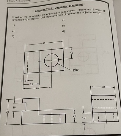Solved Exercise 7.5-3: Dimenaion placementConsider the | Chegg.com