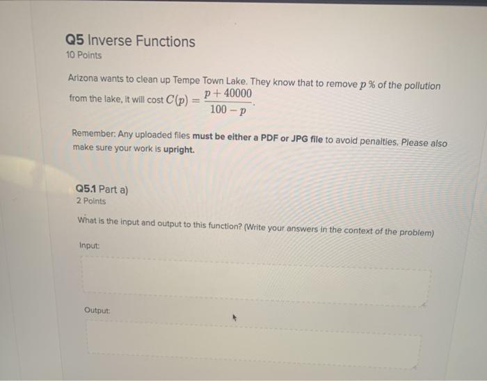 Solved Q5.2 Part b) 4 Points Find the inverse function. No | Chegg.com Solved Q5.2 Part b) 4 Points Find the inverse function. No | Chegg.com