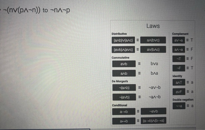 Solved [Discrete Math] Simplify the expression in steps | Chegg.com