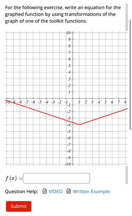Solved For the following exercise, write an equation for the | Chegg.com
