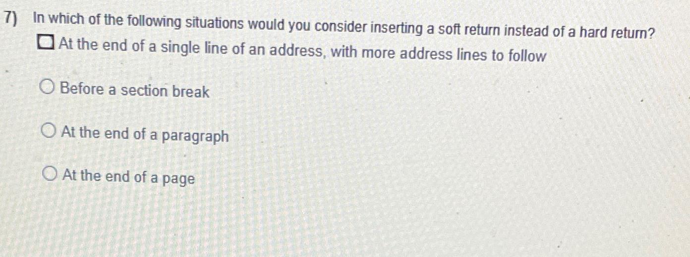 Solved In which of the following situations would you | Chegg.com