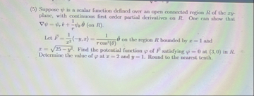 Solved (5) ﻿Sappone ψ ﻿is a scalar function defined over an | Chegg.com