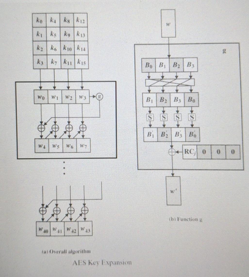 Solved 3. Show the first eight words of the key expansion | Chegg.com