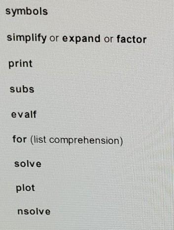 Solved from sympy import. from sympy.plotting import plot, | Chegg.com