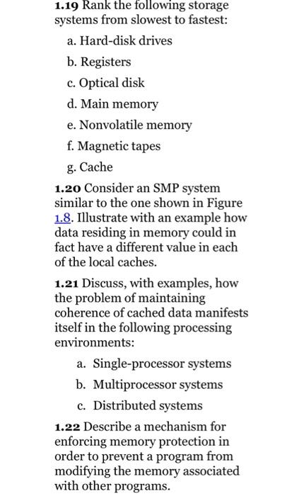 Solved 1.12 How do clustered systems differ from | Chegg.com