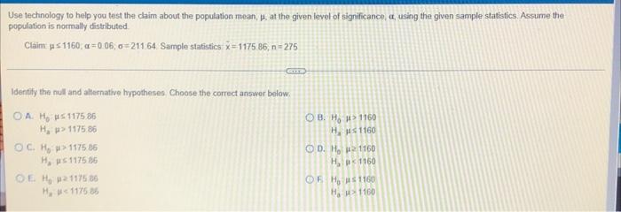Solved Calculate the standardized test statistic. Determine | Chegg.com