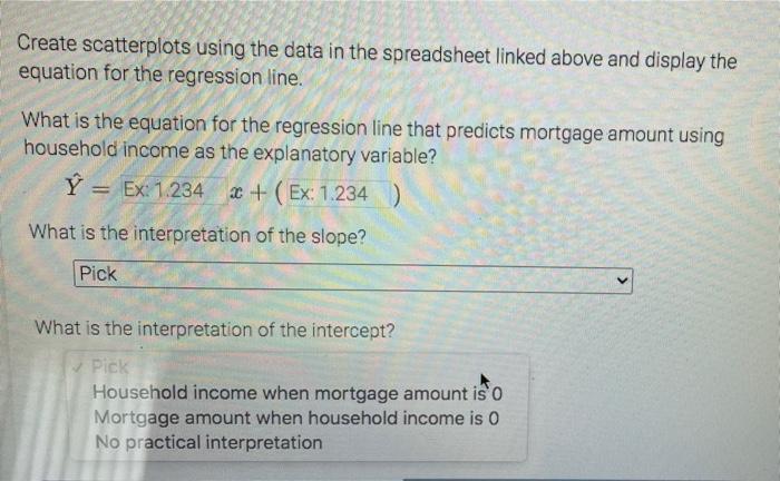 Solved Create scatterplots using the data in the spreadsheet | Chegg.com