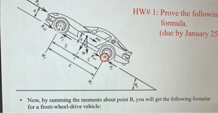 Solved Prove the maximum tractive effort formula for a | Chegg.com