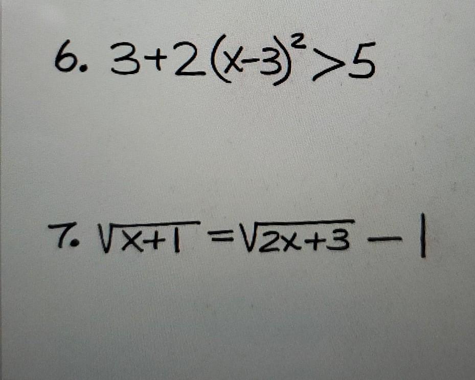 Solved B. (CONTINUED) 3. 3x2+8x2_15x+4=0 4. V5-x + VX-1 = 2 | Chegg.com