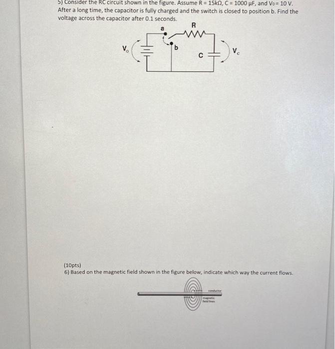 Solved \r\n\r\n4) Consider the circuit shown in the figure | Chegg.com