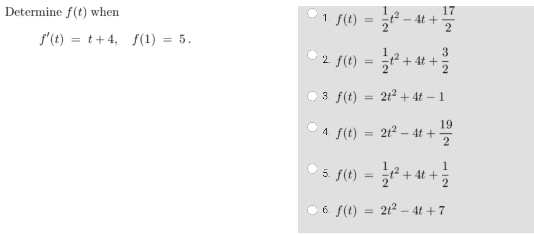 Solved Determine f(t) | Chegg.com