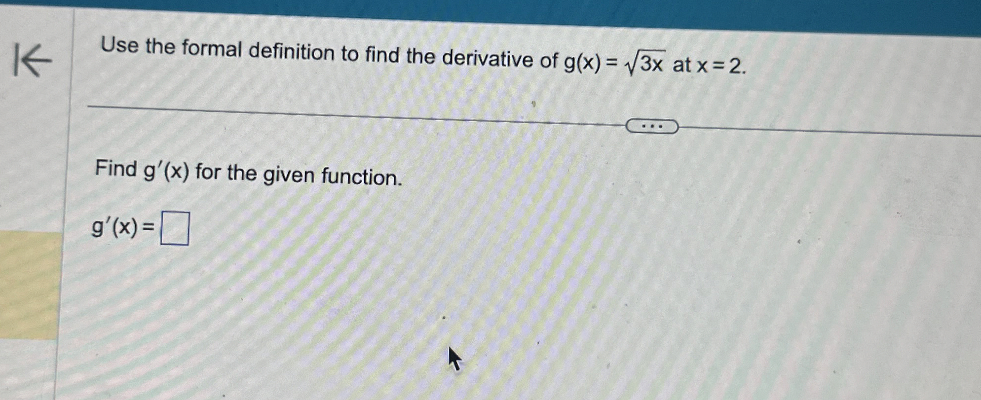 Use the formal definition to find the derivative of | Chegg.com