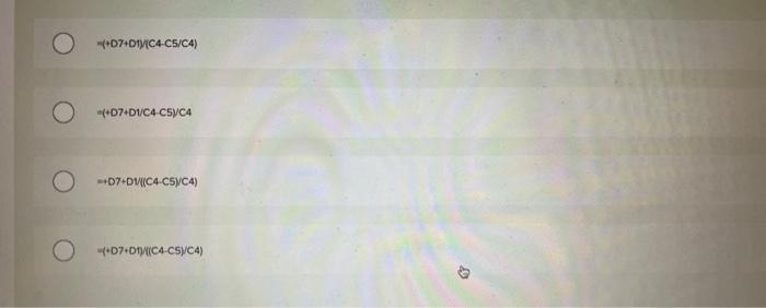 Solved Which of the following formulas in cell D13 correctly | Chegg.com