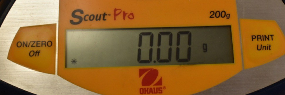 Solved Scout Pro 200g ON/ZERO Off 100 PRINT Unit g a DHALE | Chegg.com