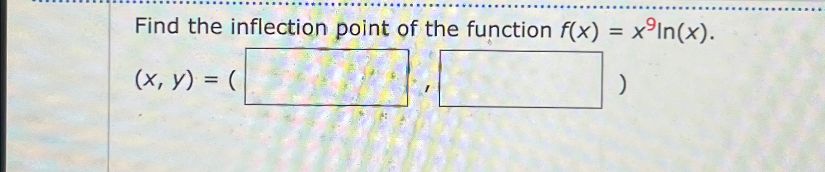 Solved Find the inflection point of the function | Chegg.com