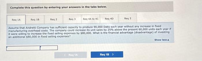 Solved Problem 13-18 (Static) Relevant Cost Analysis in a | Chegg.com