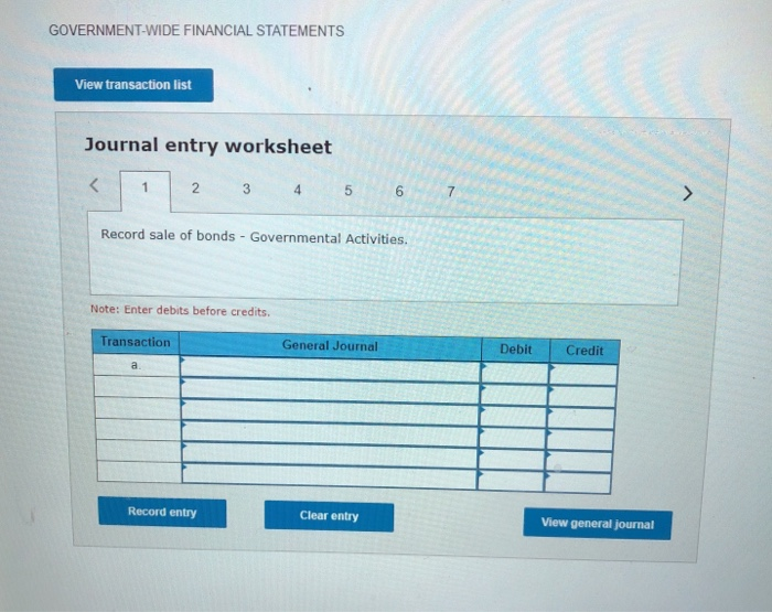Solved Prepare journal entries for a local government to | Chegg.com
