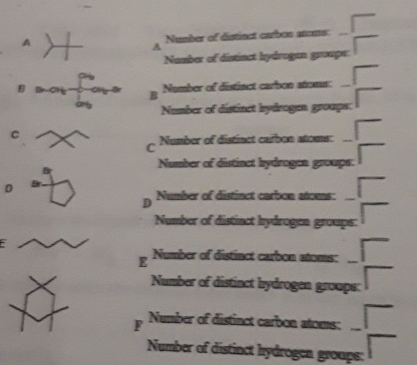 Solved A Nomber of the group Number of cinc carbon Number of | Chegg.com