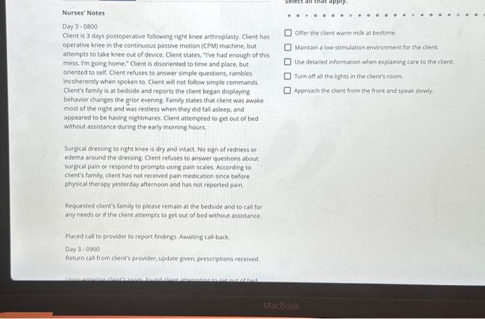 Solved A nurse is caring for a client who is experiencing | Chegg.com