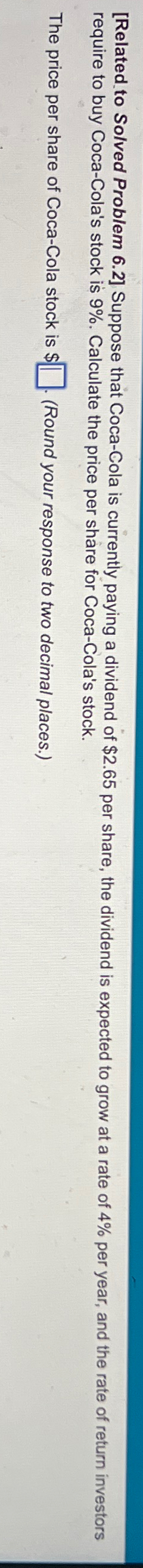 [Related to Solved Problem 6.2] ﻿Suppose that | Chegg.com
