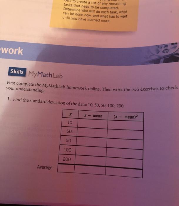 Solved First complete the MyMathLab homework online. Then | Chegg.com