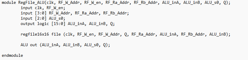 Solved Attached is my code in system verilog for a 16x16 | Chegg.com